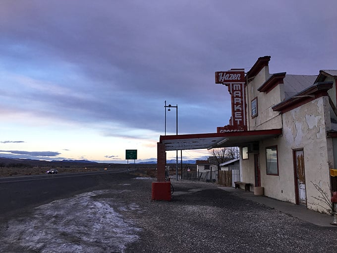 Classic desert buildings along the highway mark a town that saves you money while keeping city conveniences close.