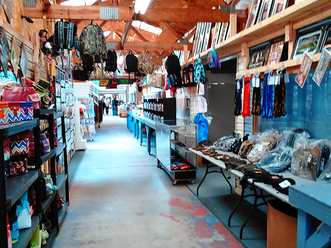 This endless maze of merchandise proves that one person's "too much stuff" is another's shopping paradise.