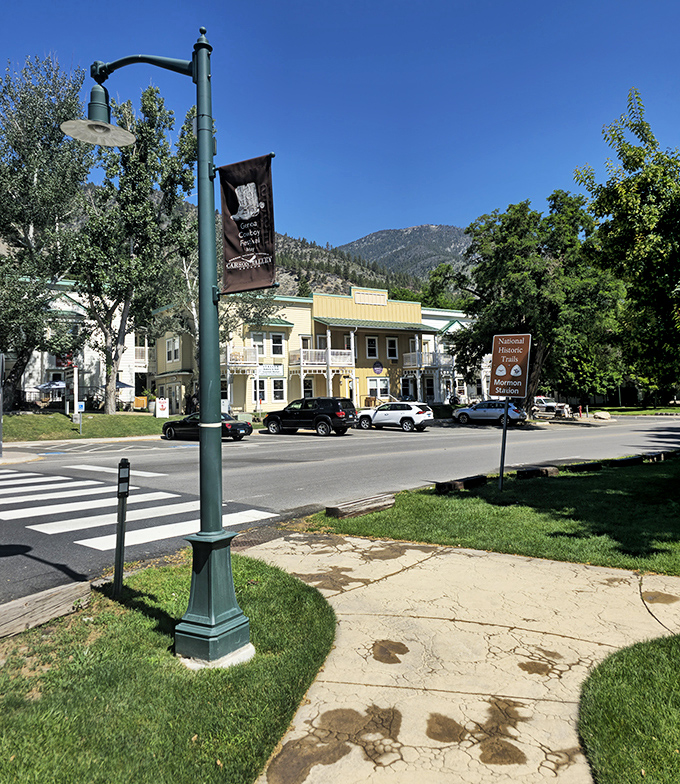 The charming main street of Genoa invites visitors to slow down and savor Nevada's oldest settlement, where history feels wonderfully alive.