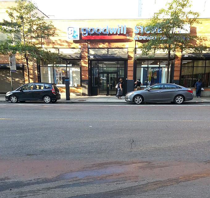 Goodwill Brooklyn: Brick, glass, and endless possibilities – like a department store where every purchase comes with a side of good karma.