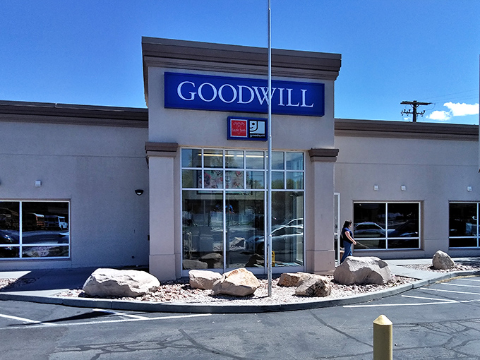Desert rocks meet discount racks – this Goodwill location blends perfectly into Utah's landscape while standing out to shoppers.