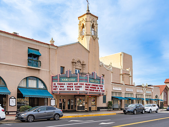 The iconic Hanford Fox Theatre stands as a reminder of when going to the movies was a genuine special occasion.