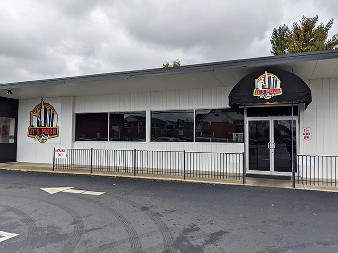 Clean lines, bold logo, endless possibilities - this is where pizza dreams become tasty reality.