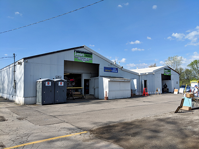 Jamie's  industrial exterior hides a wonderland of bargains waiting to be discovered inside these unassuming walls.