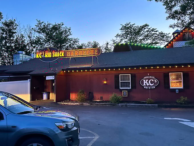 When the sun hits KC's Rib Shack just right, it's like the BBQ gods are pointing you toward your next great meal.