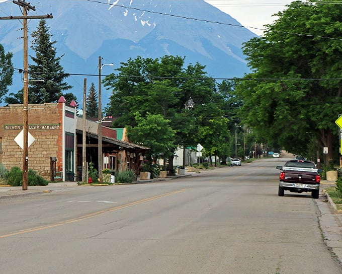 The road through La Veta leads straight to those magnificent mountains. A drive that makes you want to pull over every quarter mile for photos.