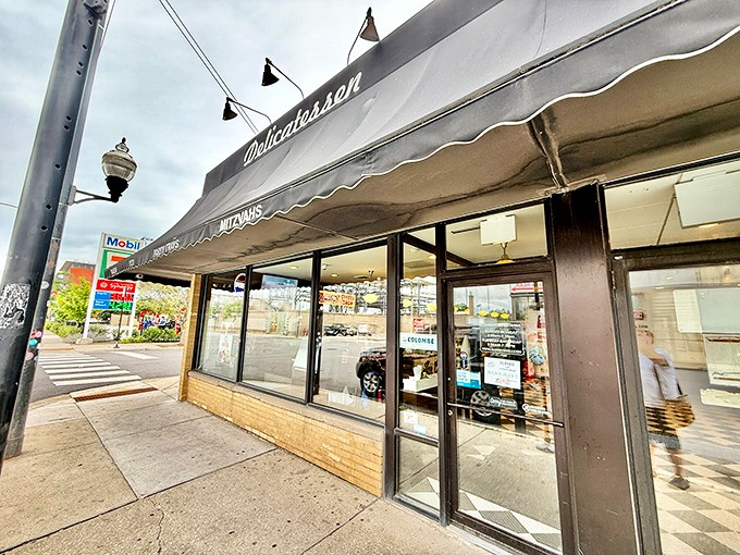 The deli equivalent of a lighthouse. Manny's sign steers sandwich sailors safely to port through hunger's stormy seas.