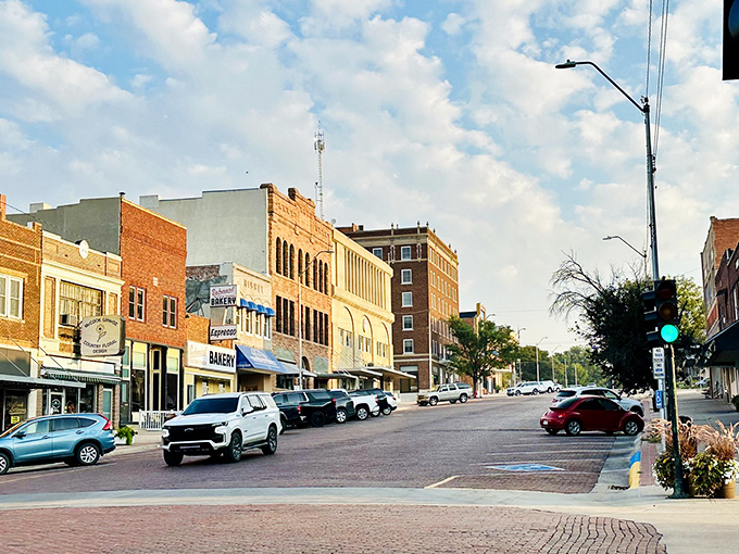 Classic architecture meets contemporary values where businesses price goods like they actually want repeat customers.