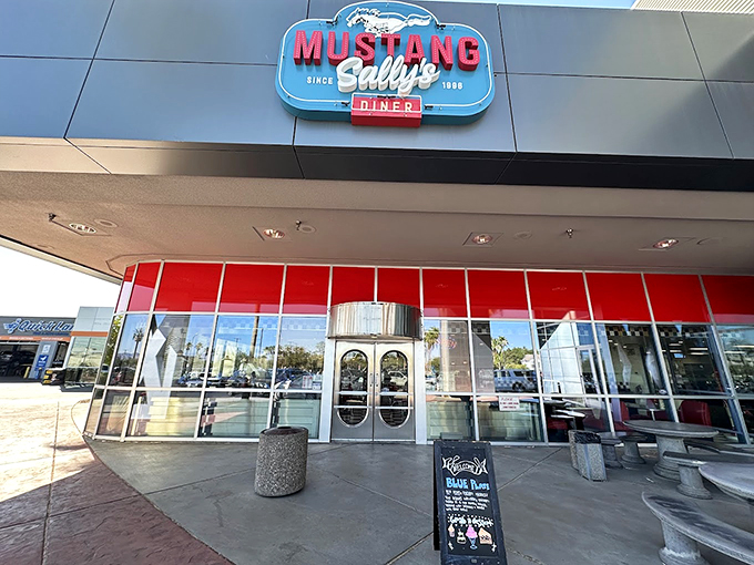 That vintage logo captures the spirit of American diners where chrome met comfort food perfectly.