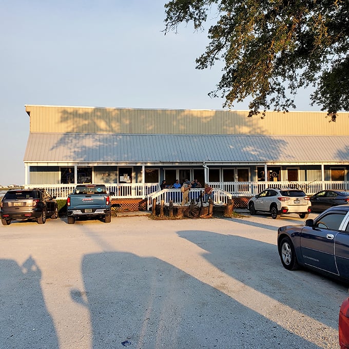 That packed parking lot tells the real story—locals know where to find the best catches around.