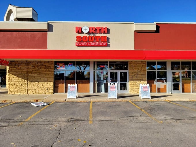 Strip mall seafood that defies expectations&mdash;North and South's modest exterior hides treasures that would make Neptune jealous.