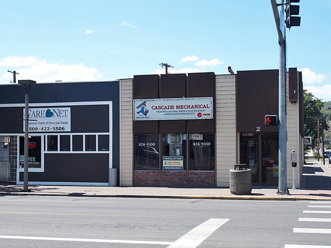 Downtown Omak's storefronts line up like old friends, each one ready to treat your wallet with respect.