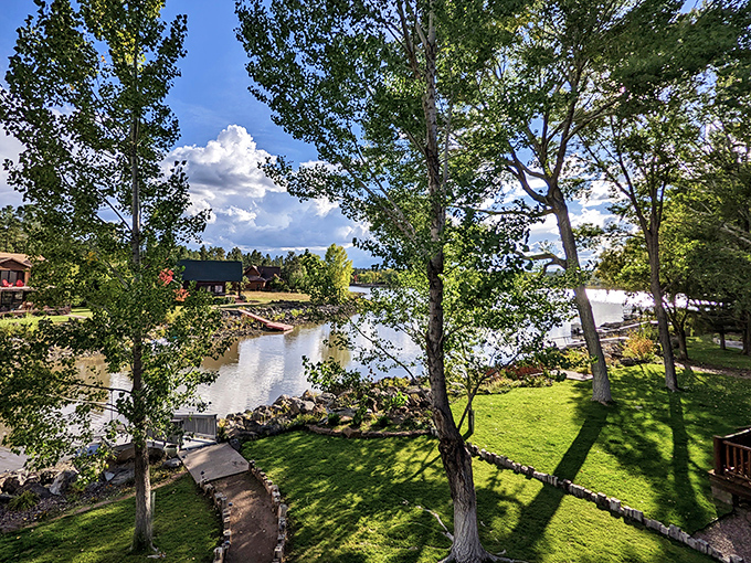 Forest meets water in this high-country haven where your retirement dollars work as hard as you did.