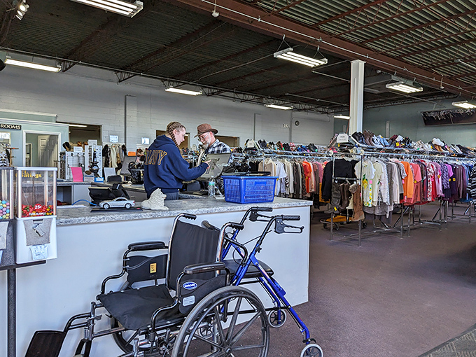 Where helpful staff and endless racks of possibility meet. Resale Depot's interior promises adventure for eagle-eyed shoppers.