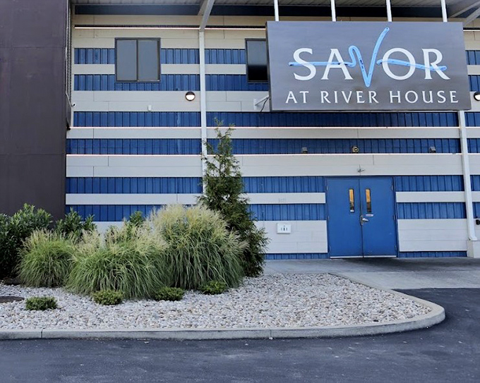 When a restaurant puts "Savor" right on the building, they're making a promise your taste buds won't soon forget.