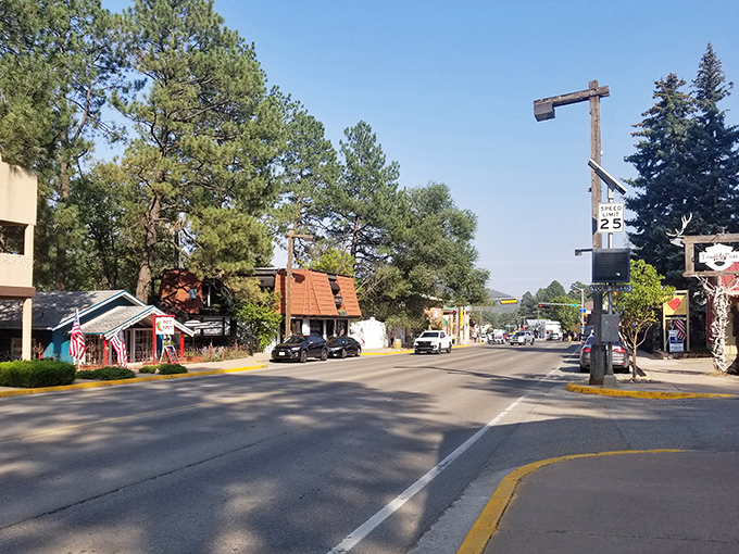 The historic Burro Street Exchange in Ruidoso offers a taste of the Old West with a side of mountain-town sophistication.