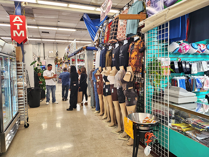 Bright aisles stretch like highways to happiness where every turn reveals new surprises waiting patiently.