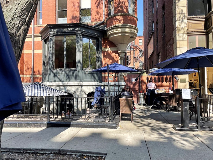 Saltie Girl: The sidewalk tables offer prime people-watching with your tinned fish collection. Back Bay dining with coastal soul.