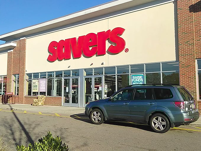 Modern storefronts house old-fashioned bargain hunting where your next favorite find awaits patiently.