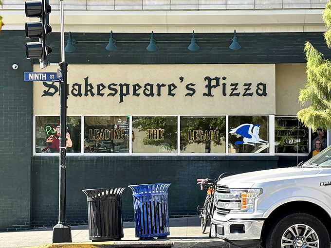 Those big windows invite you to watch the pizza theater unfold inside this Columbia institution.
