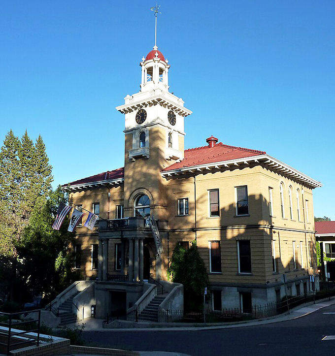 The stately courthouse anchors downtown Sonora, proving small towns can have big-city architectural ambitions.