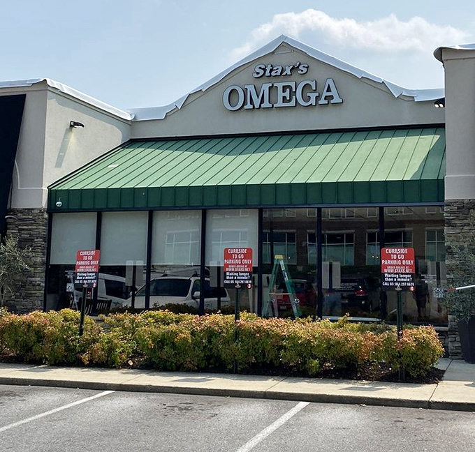 Stax's Omega sign promises Greek-influenced diner magic that'll have you saying "Opa!" between bites of cheesecake.