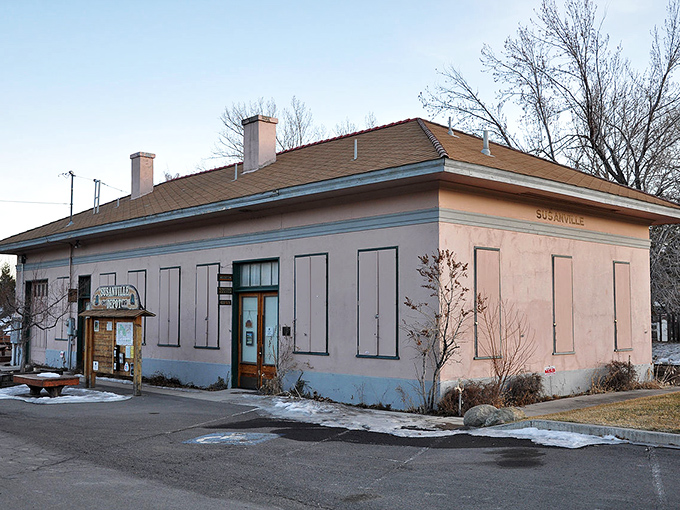 Pink stucco simplicity with mountain-town affordability! Susanville stands proudly through seasons like your retirement budget.