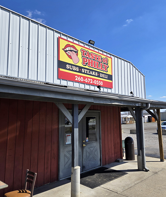 Philly flavor meets Hoosier hospitality! This unassuming building houses sandwich magic that transports you straight to the streets of Philadelphia faster than you can say "wit' whiz."