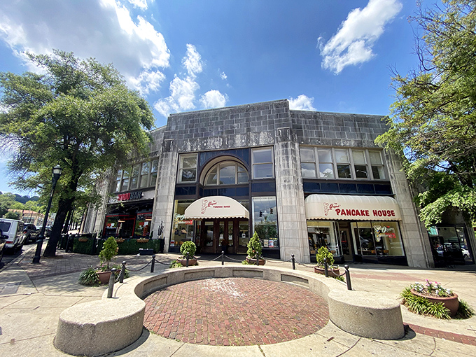 That classic storefront has been making mornings magical since pancakes were considered high art.