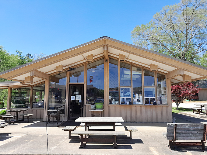 Wooden charm and forest surroundings make The Shack's burgers taste even better. Nature's dining room improves every meal!