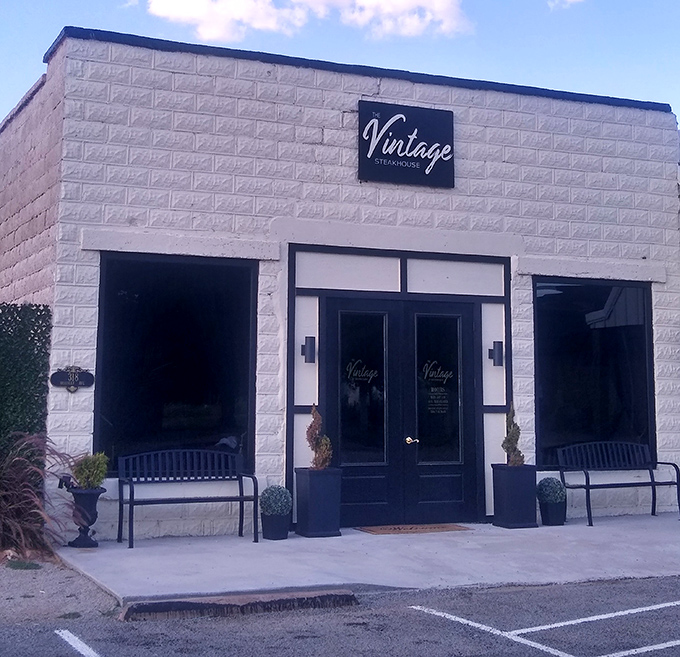 Clean lines and classic style &ndash; The Vintage Steakhouse's exterior is as refreshingly unpretentious as its menu.
