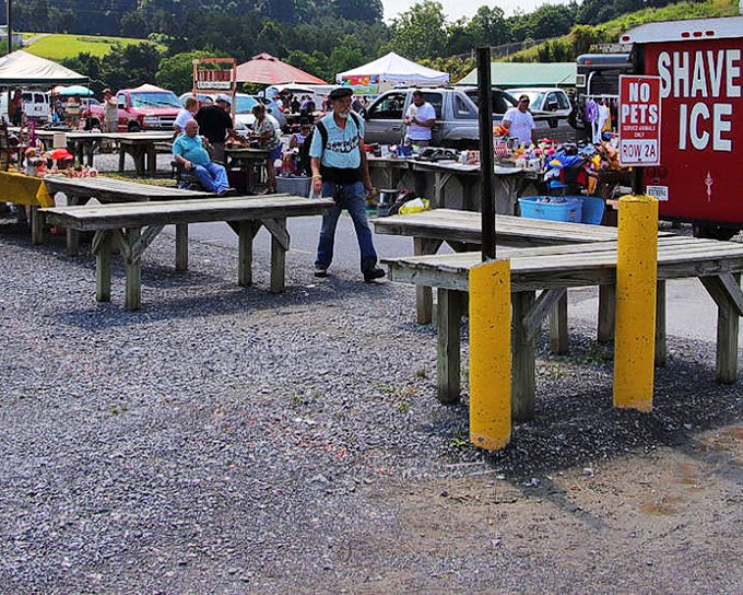 "FLEA" in bold red letters &ndash; the universal signal that adventure, bargains, and unexpected discoveries await inside.