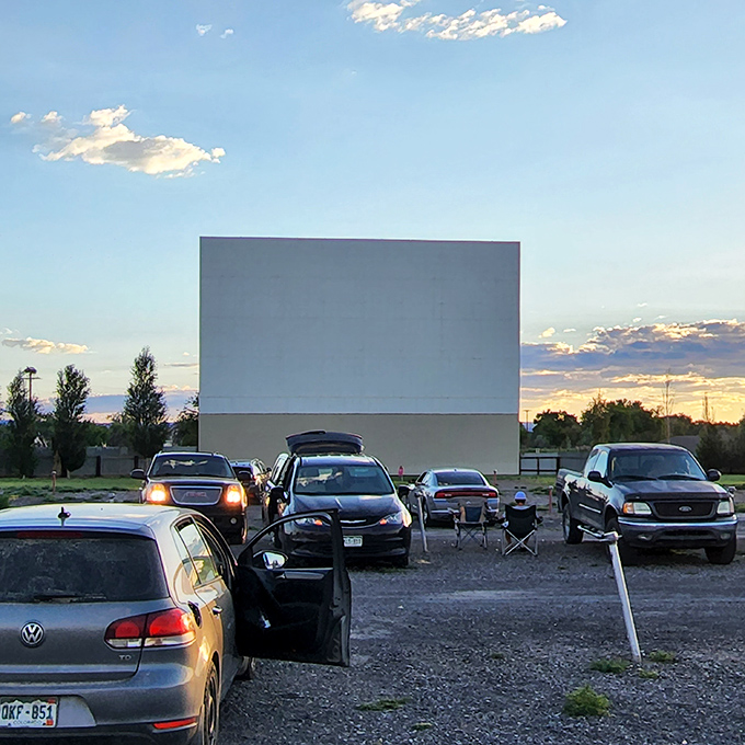 A classic truck parked at Tru Vu Drive-In reminds us that some traditions, like outdoor movies, never go out of style.