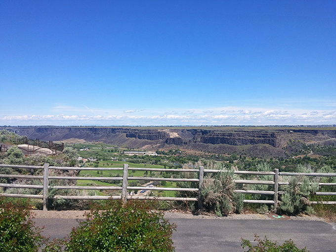 The dramatic landscape around Twin Falls offers million-dollar views that somehow come with small-town prices.