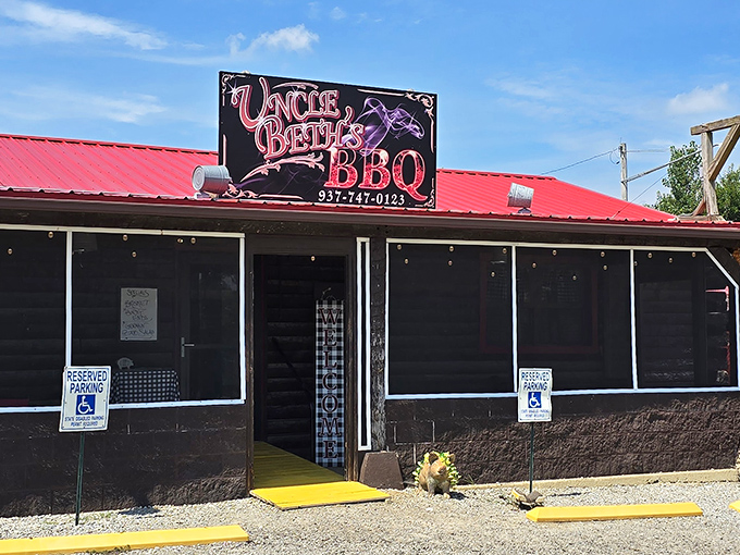 When you see this simple building, know that behind those walls lies some of Ohio's finest smoked meats.