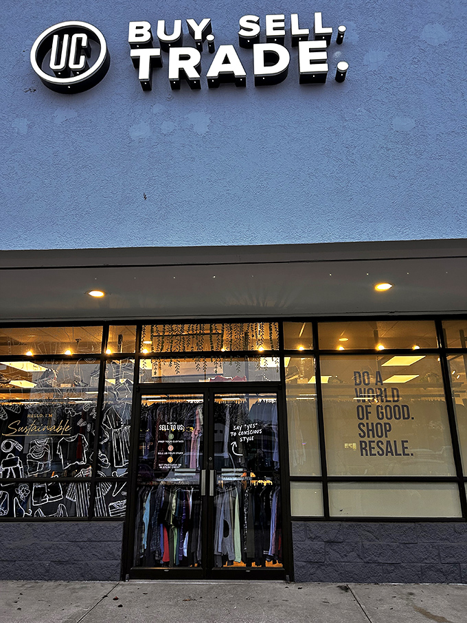 Those "Buy, Sell, Trade" signs promise endless possibilities for refreshing your wardrobe without breaking the bank.