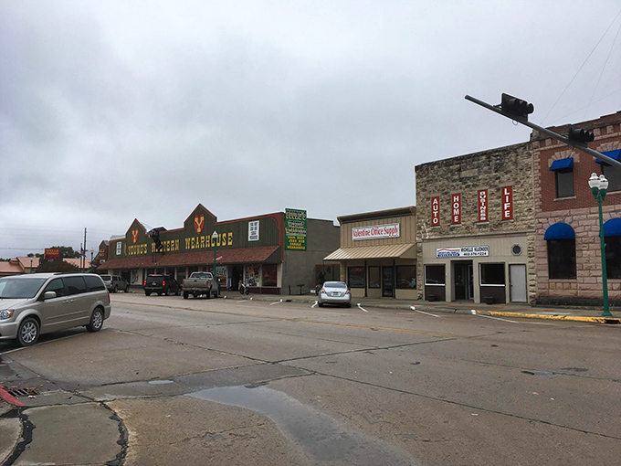 Historic buildings frame a main street that feels like stepping into your favorite old Western movie scene.