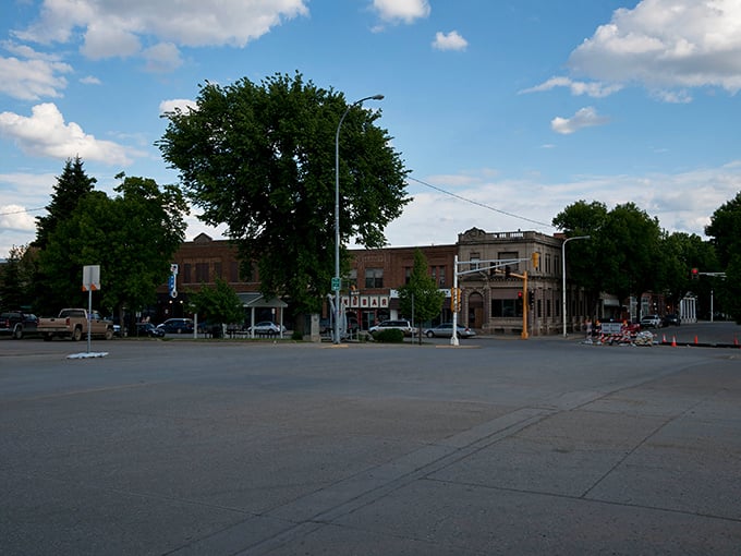 Classic storefronts line these peaceful streets where shopping means actually talking to people instead of screens.