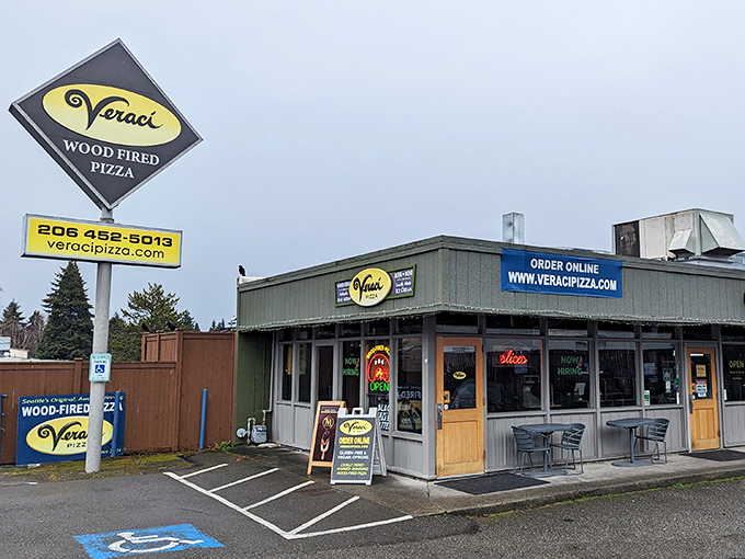 Those golden signs promise something special &ndash; the kind of pizza that turns skeptics into devoted regulars.