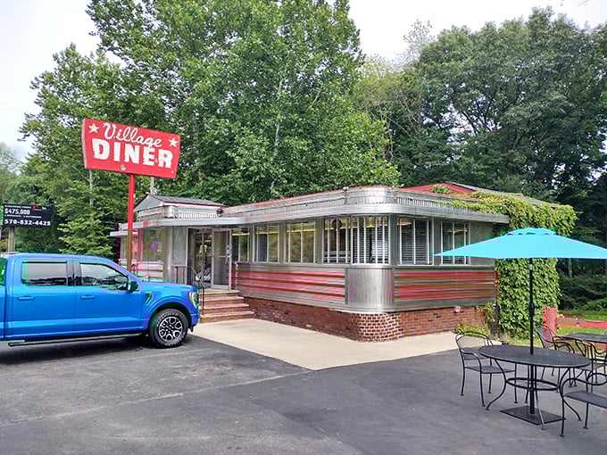 Classic Americana on wheels &ndash; where that iconic red sign has been beckoning hungry travelers since before GPS told us where to eat.