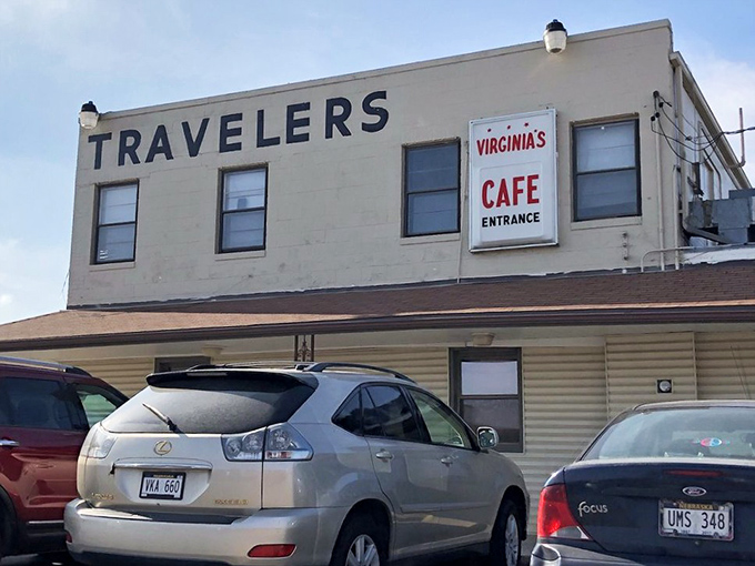 The "Travelers" sign tells the whole story &ndash; this place welcomes everyone seeking authentic comfort food.