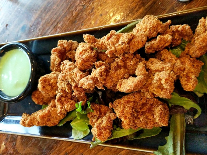 These aren't your average chicken tenders &ndash; they're crispy alligator tails that offer the perfect conversation starter: "Tastes like chicken... with attitude!"