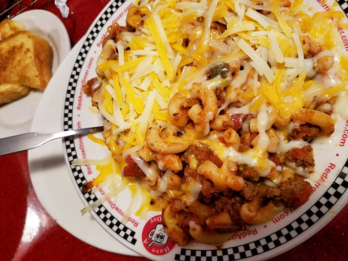 Not your college dorm's mac and cheese! This American Chop Suey is a glorious tangle of pasta, meat, and melted cheese that would make your grandmother nod in approval.