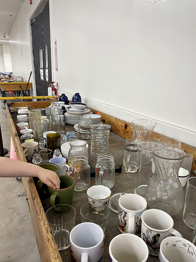 Crystal, ceramic, and glass treasures await new homes. Julia Child once said good cooking needs good tools&mdash;here they are, at fraction-of-a-fraction prices.