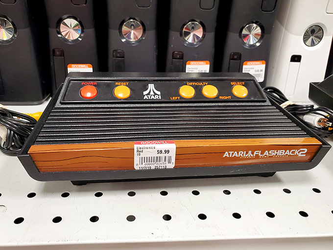 An Atari Flashback console brings back those golden gaming days when Pong was peak entertainment technology.