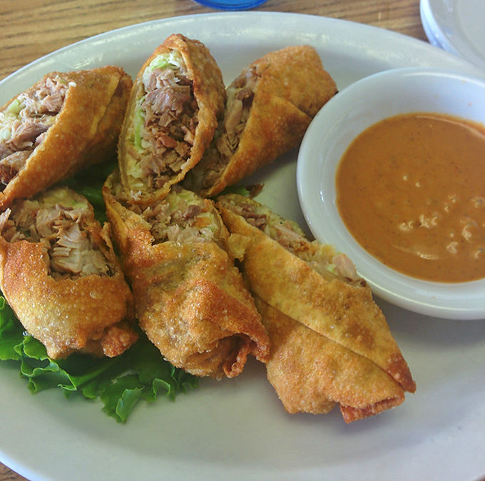 Who knew egg rolls and BBQ belonged together? These crispy, pork-filled treasures prove that culinary magic happens at cultural crossroads.