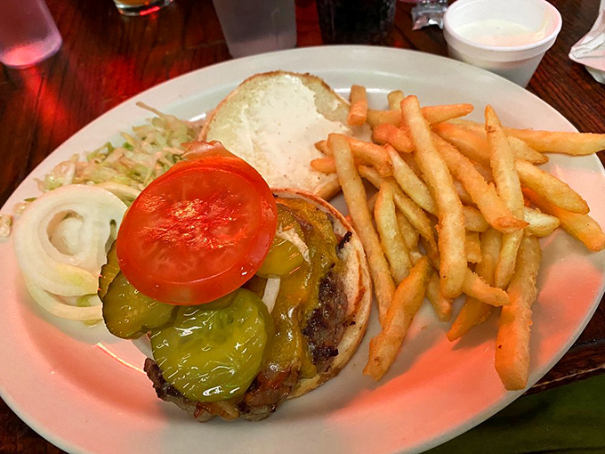 A proper diner burger doesn't need fancy aioli or artisanal buns &ndash; just fresh ingredients, proper seasoning, and fries that snap when you bite them.