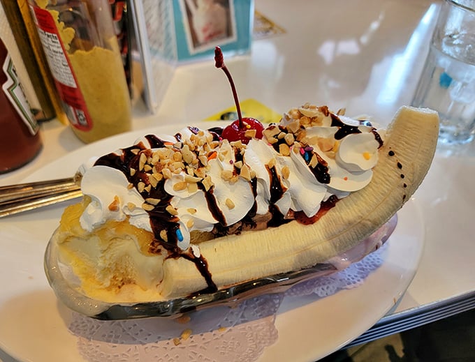 The banana split &ndash; where fruit technically makes this dessert healthy. At least that's what I'm telling myself as I reach for another spoonful.