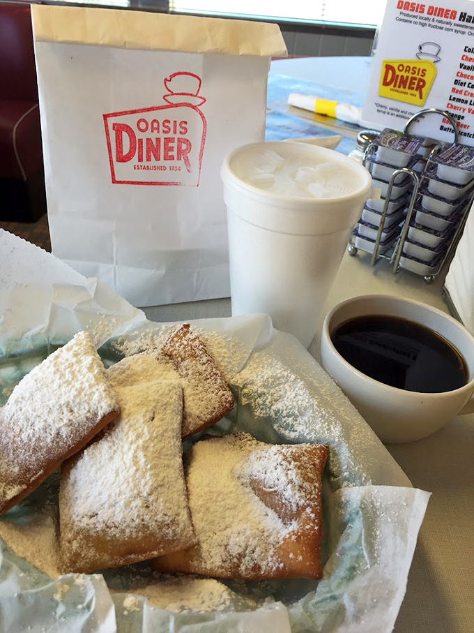 These powdered sugar-dusted beignets aren't just pastries; they're little rectangular clouds that turn your coffee break into a mini celebration.