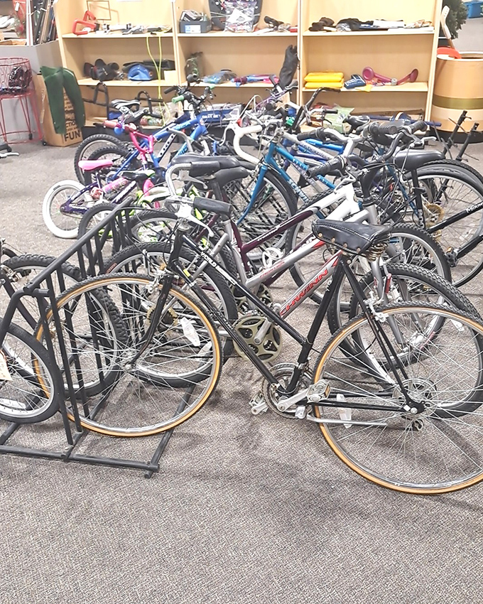 The bicycle bazaar offers two-wheeled freedom machines for every age&mdash;from training wheels to vintage road warriors.
